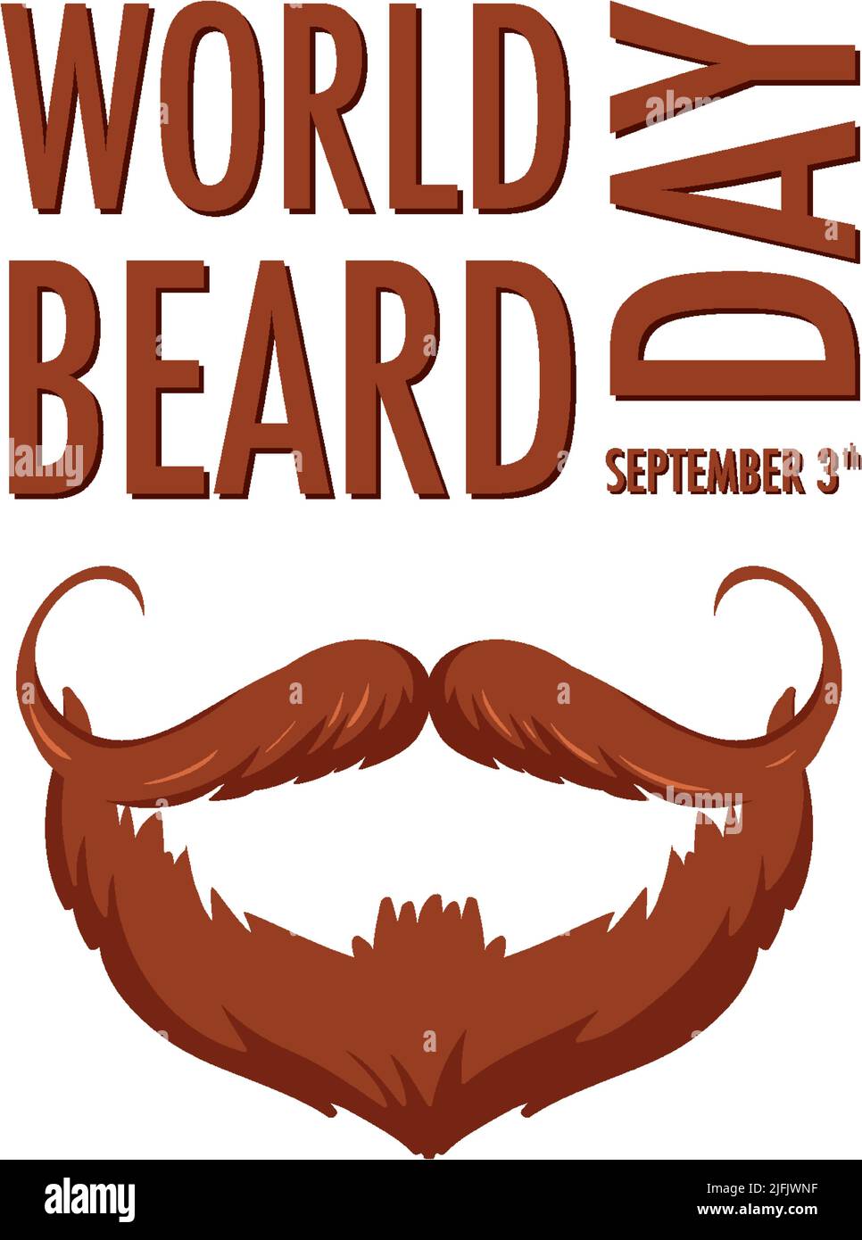 World Beard Day September 3 Banner illustration Stock Vector Image ...