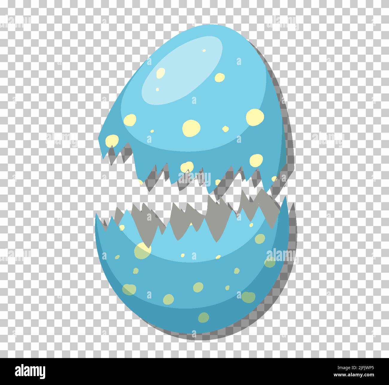 Dinosaur egg cracked in cartoon style illustration Stock Vector Image ...