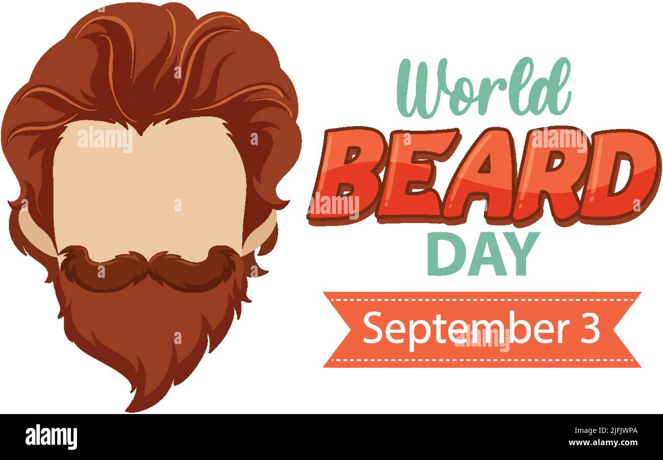 World Beard Day September 3 illustration Stock Vector Image & Art - Alamy