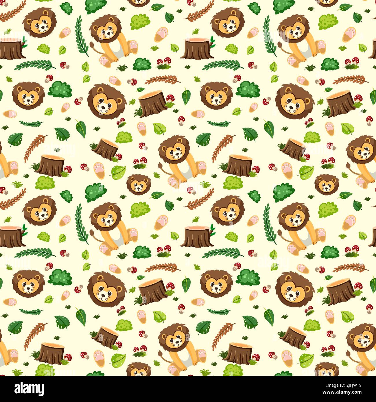 Vector lion patterns hi-res stock photography and images - Alamy