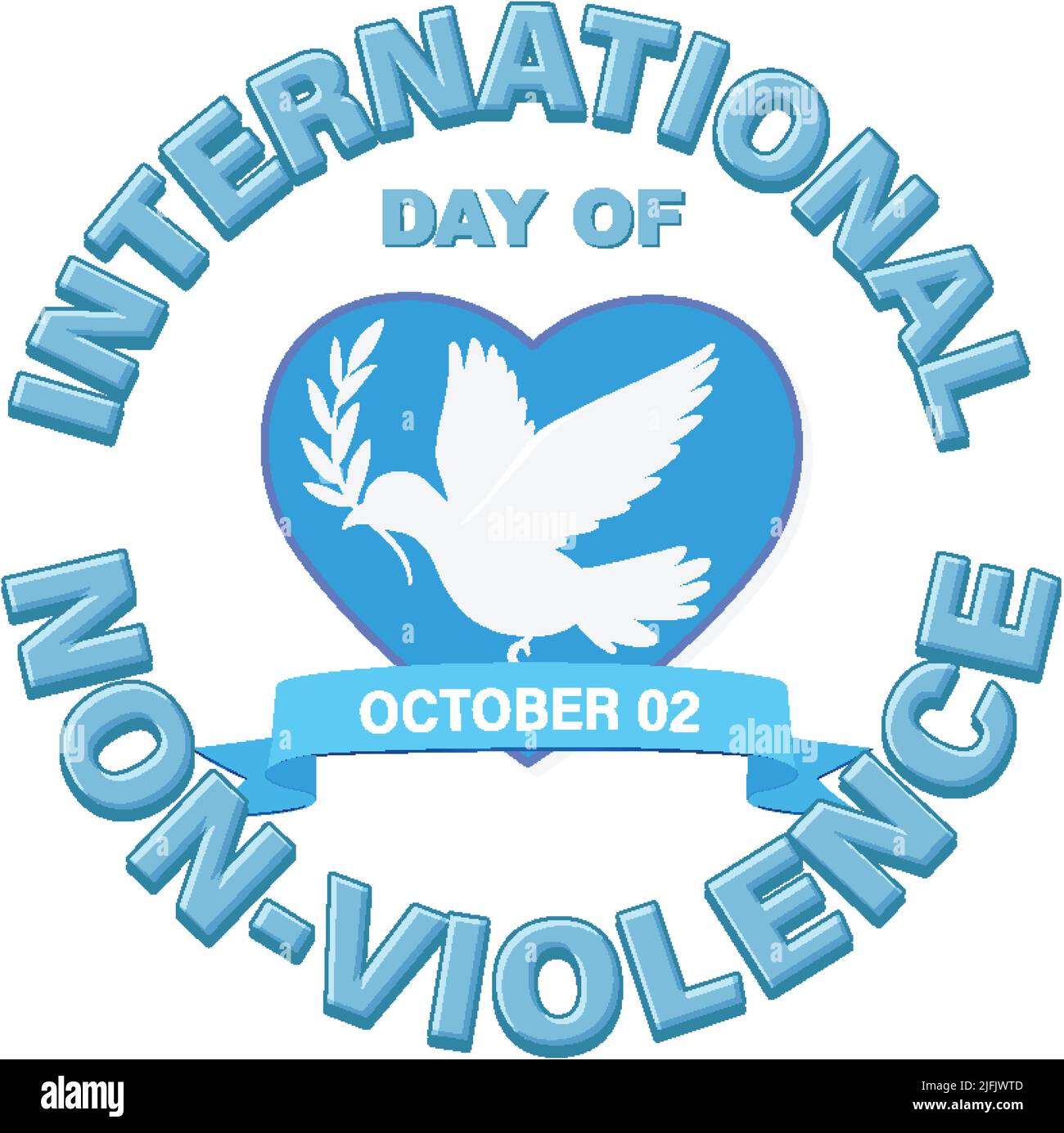 International Day of Non-Violence Poster Design illustration Stock ...