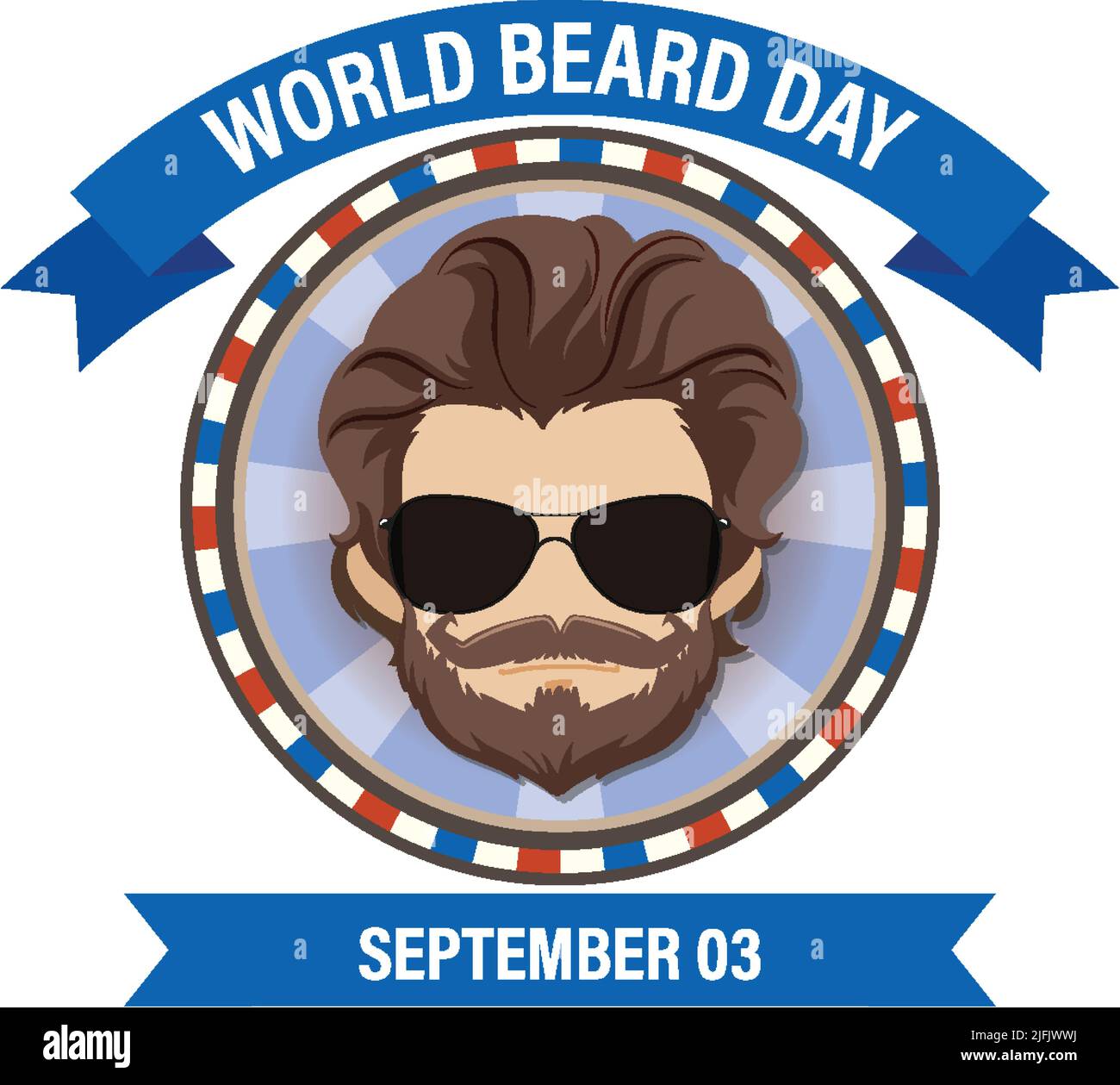 World beard day banner design illustration Stock Vector Image & Art - Alamy