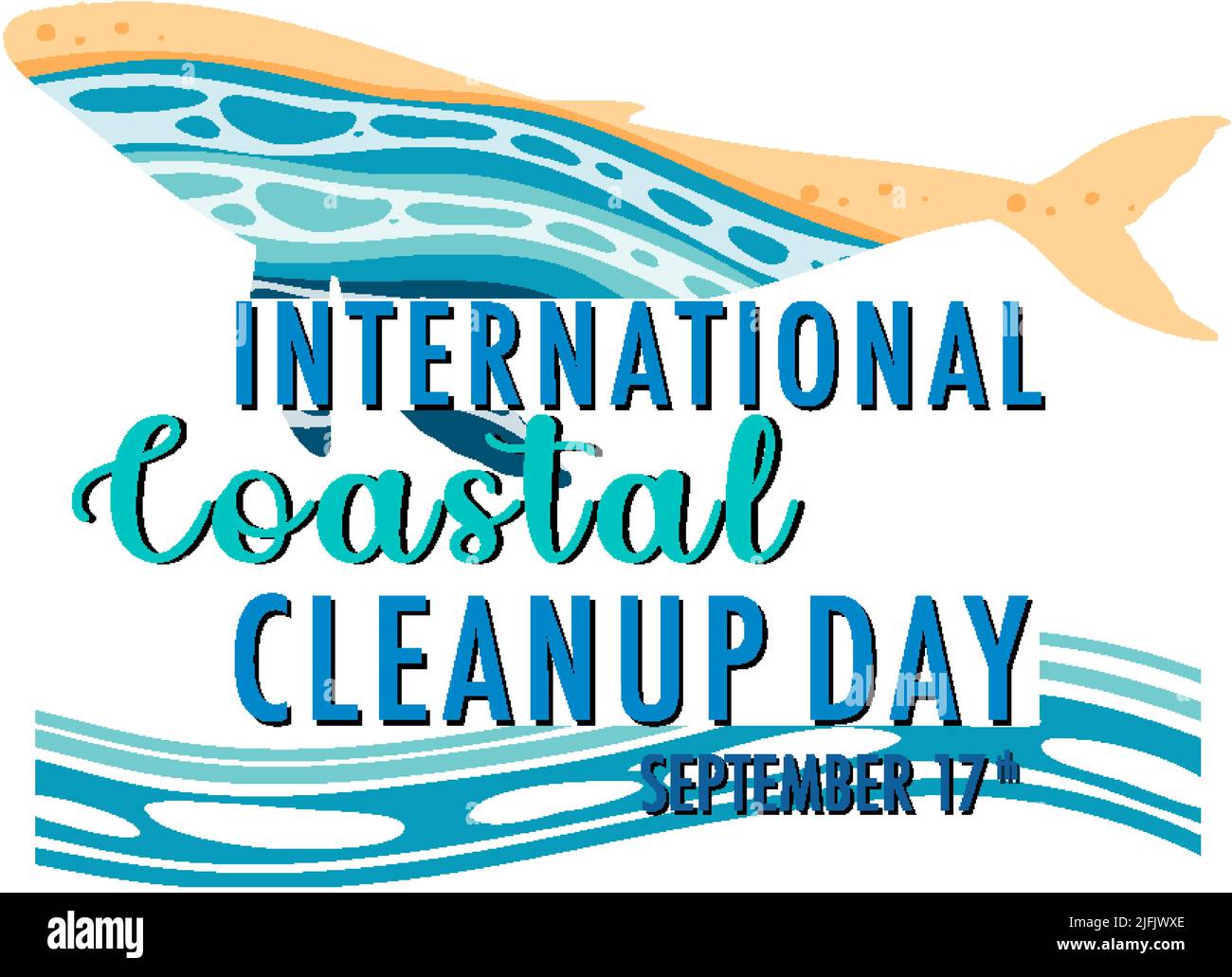 International Coastal Cleanup Day Banner illustration Stock Vector ...