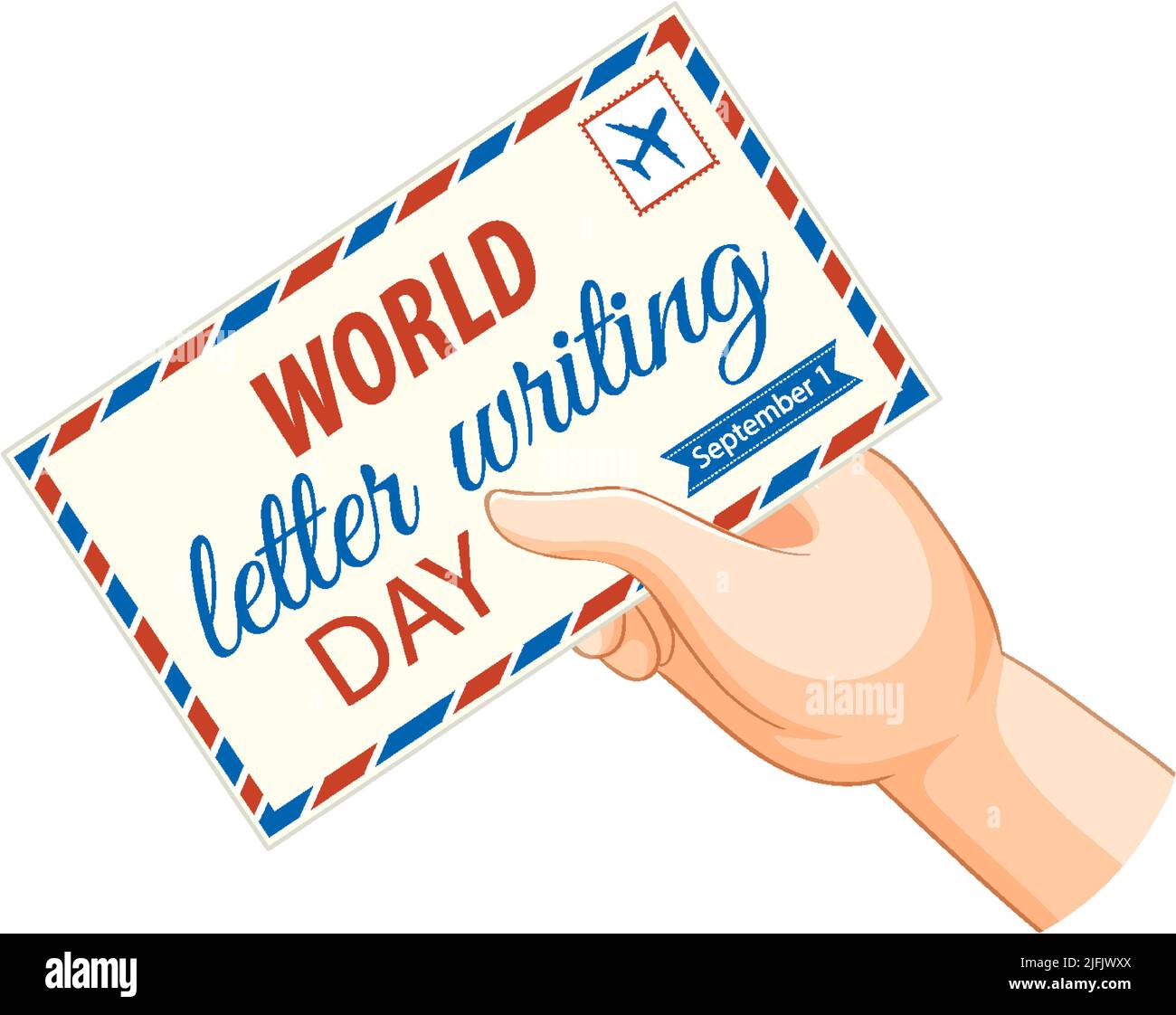 World Letter Writing Day Banner Design illustration Stock Vector Image ...