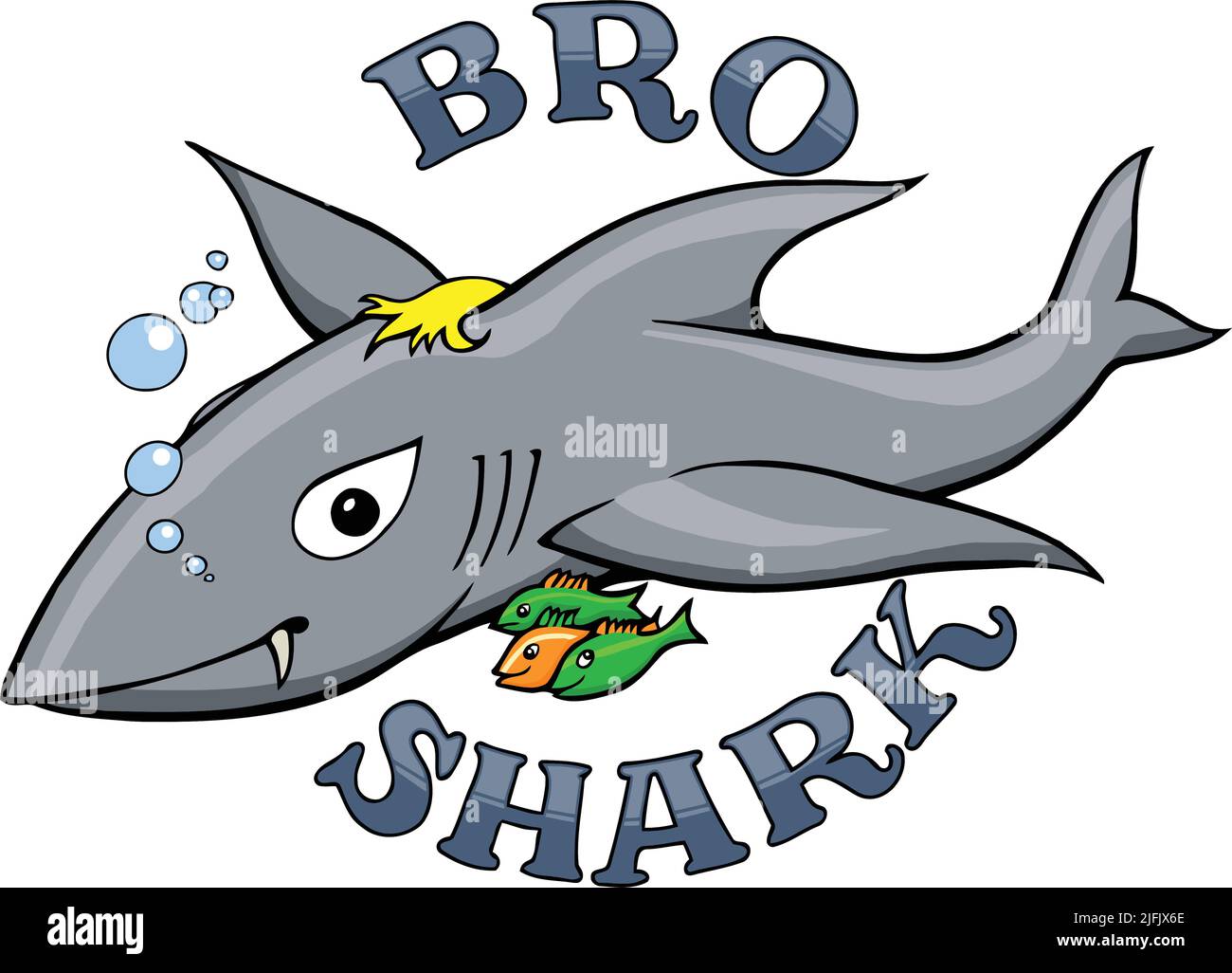 Cartoon bro shark hi-res stock photography and images - Alamy