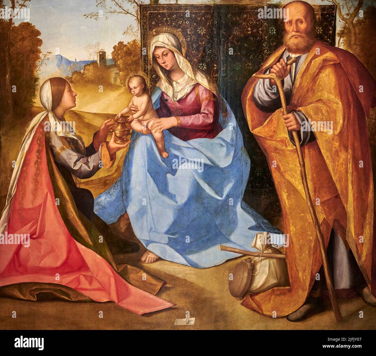 Sacra Famiglia con S. Maria Maddalena - olio su tavola - Boccaccio ...