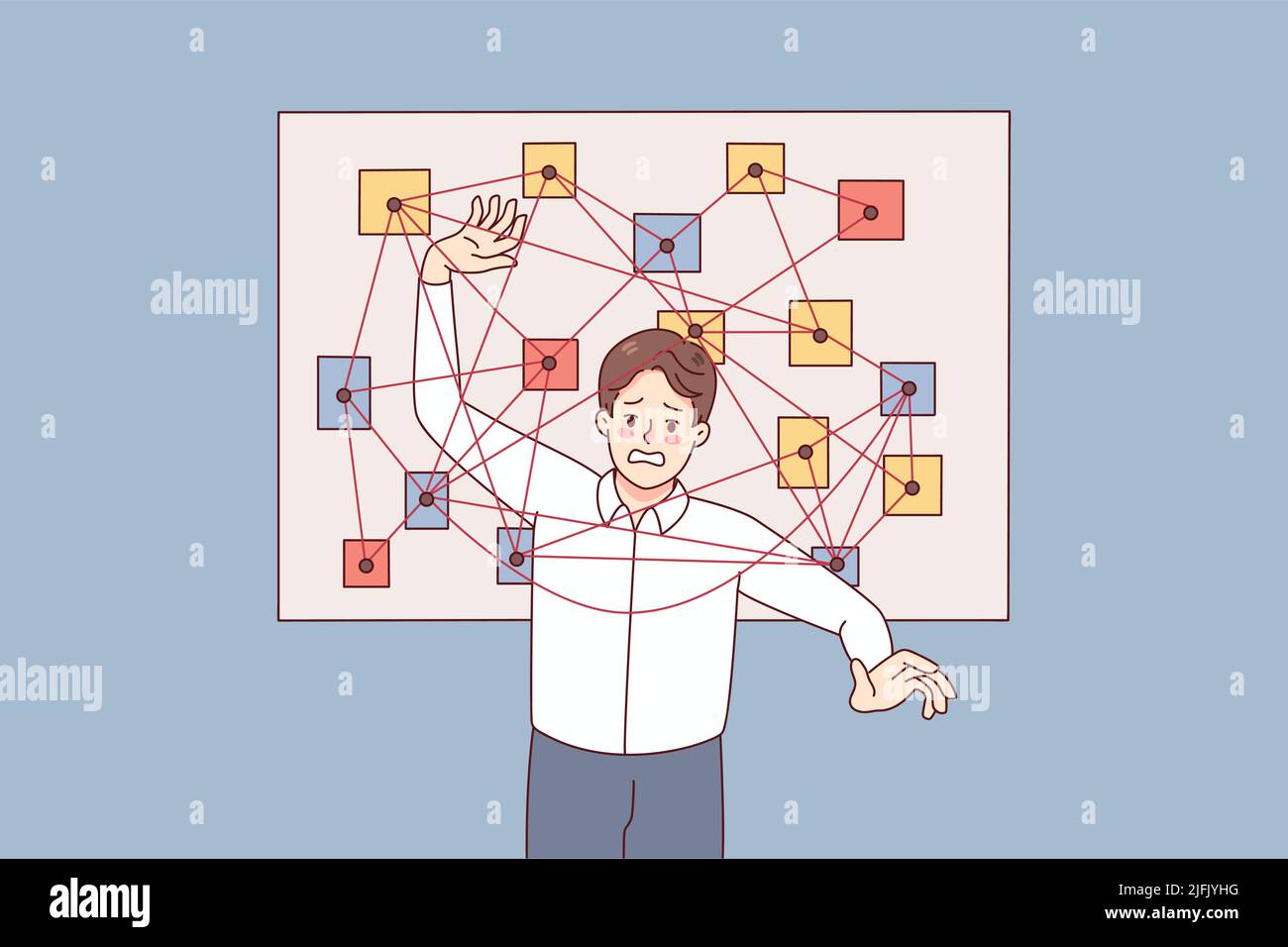 Unhappy manage Stock Vector Images - Alamy