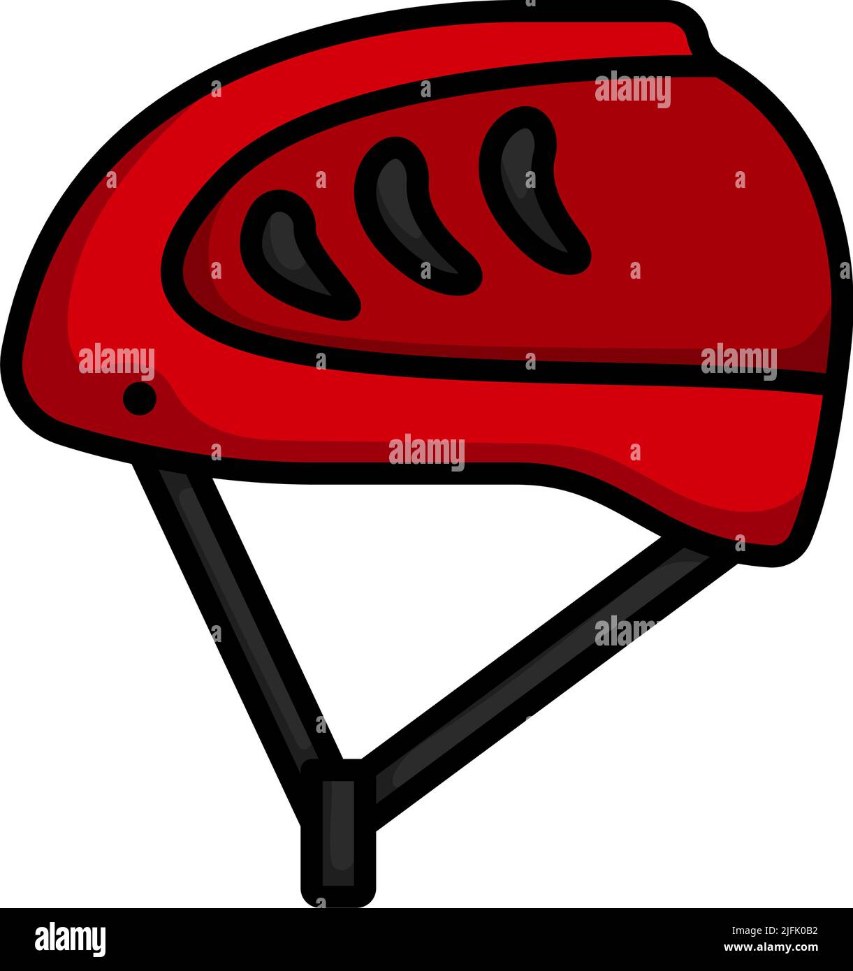 Climbing Helmet Icon. Editable Bold Outline With Color Fill Design ...