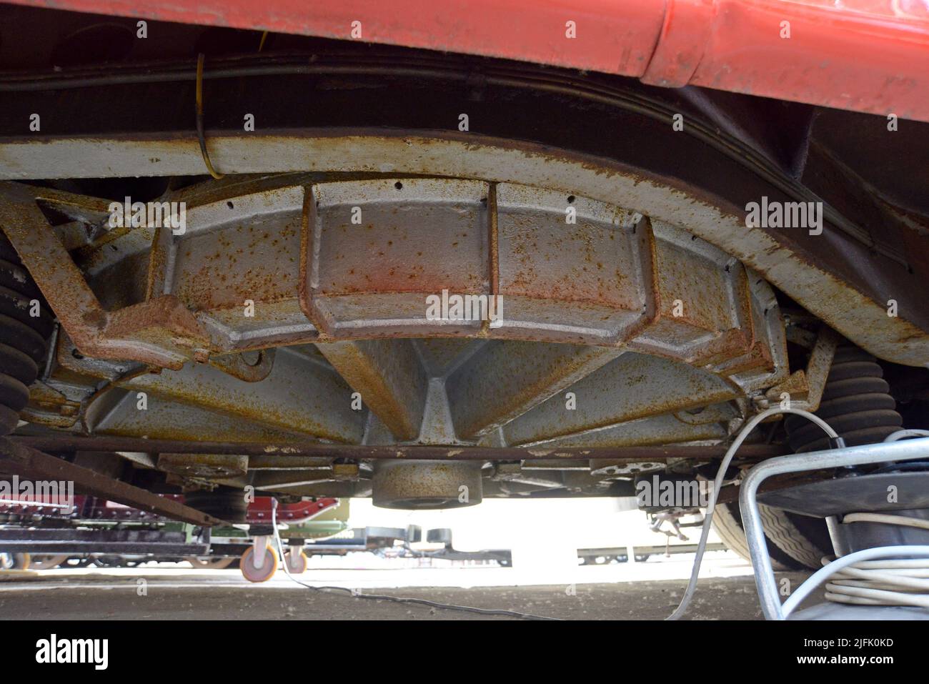 Flywheel powered bus built by Oerlikon in the Antwerp Tram Museum ...