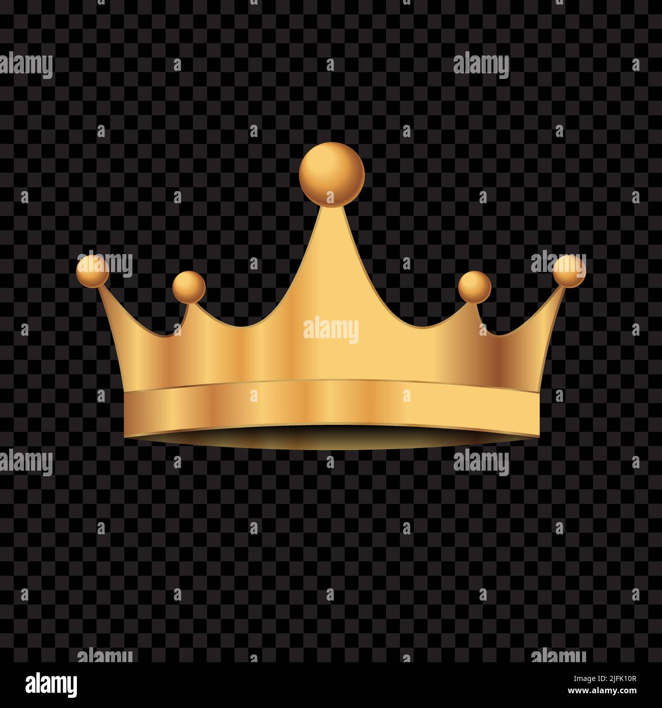Golden crown. Vector illustration isolated background Stock Vector ...