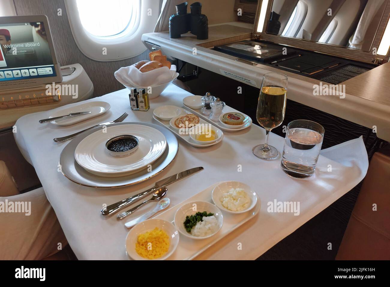 Caviar served in a la carte meals supplied to passengers on board the ...