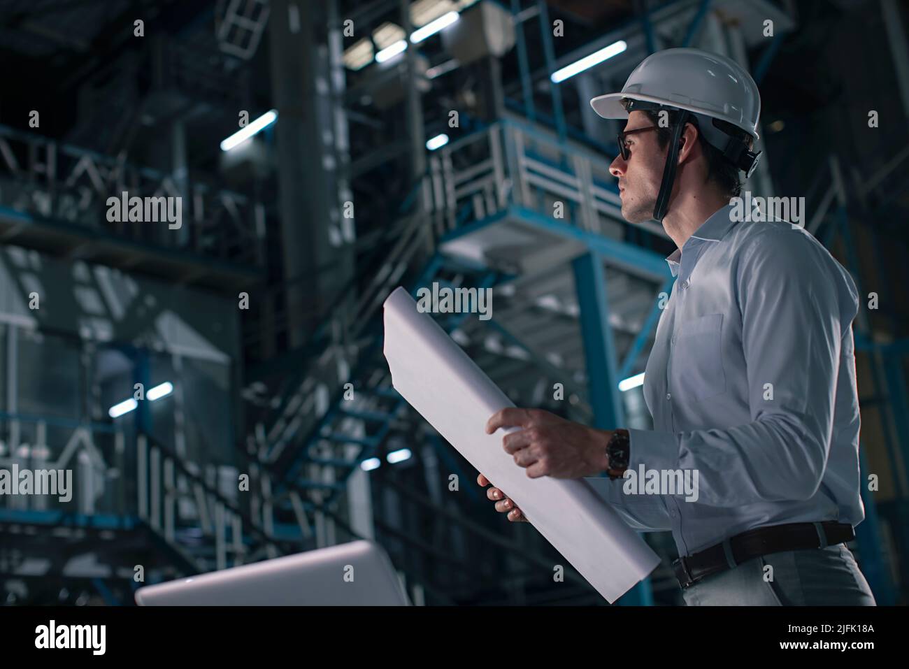 Men examining a map hi-res stock photography and images - Alamy