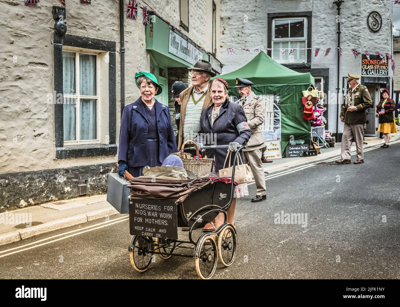 Ingleton 1940's weekend 2022 Stock Photo - Alamy
