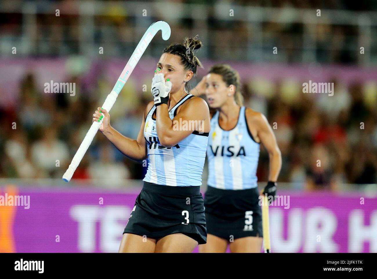TERRASSA 2022 Women's World Cup Spain & Netherlands Spain v Argentina (Pool C) Picture: Agustina ...