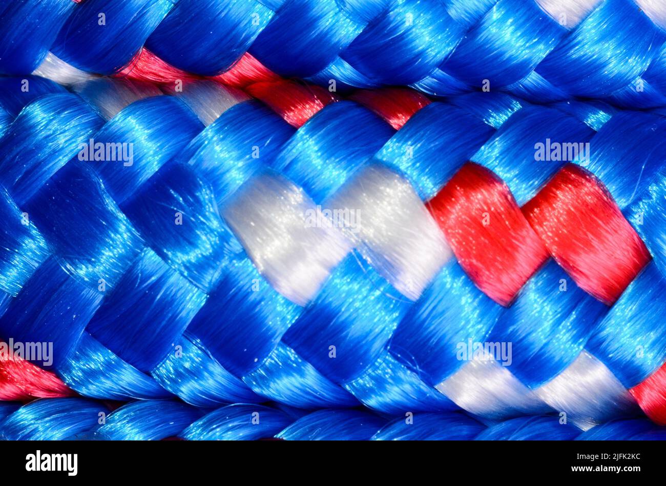 Background Texture Of The Blue Braided Rope Stock Photo - Alamy