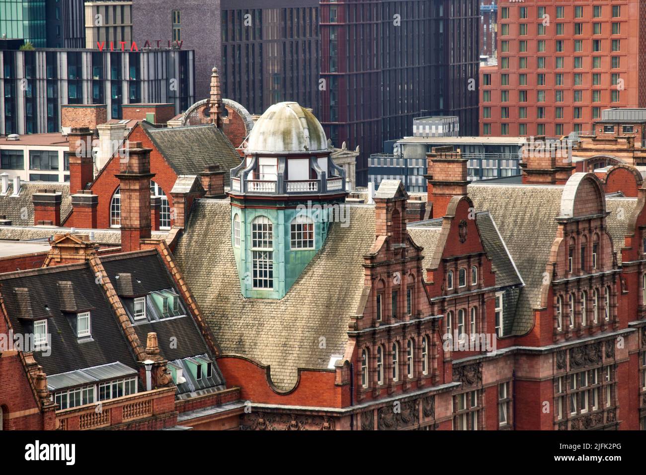 Manchester city centre rooftop Godlee Observatory firstly the College ...