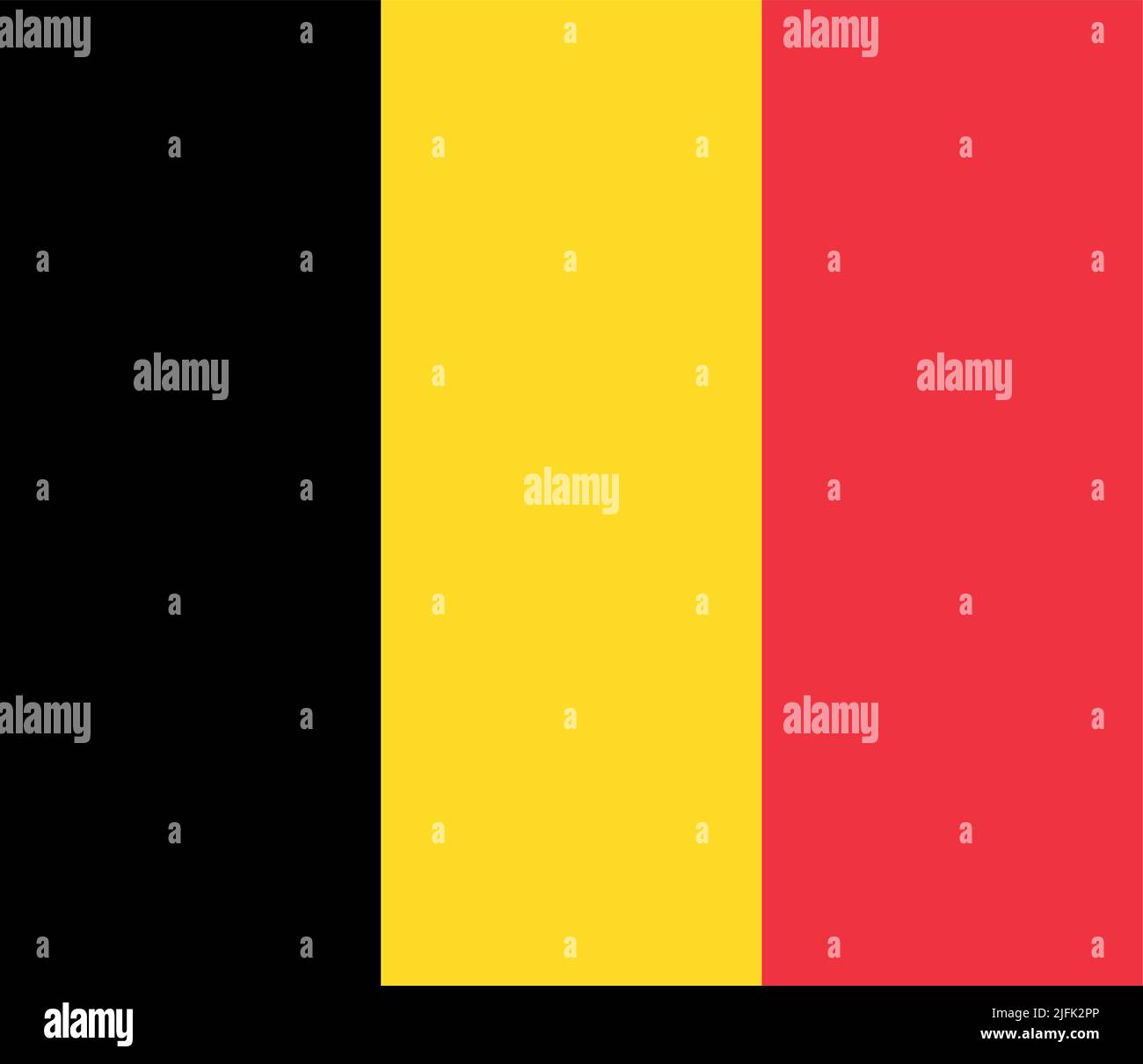 Flag of Belgium. The national symbol of the country. Simple style Stock ...