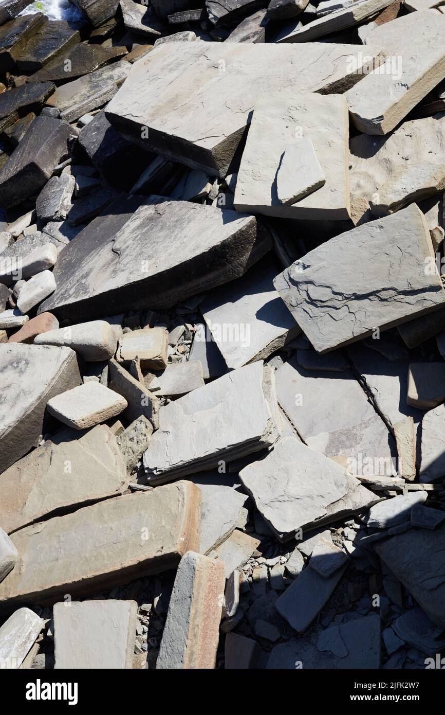 Shale stone texture, layers in even strips. Vertical photo Stock Photo ...