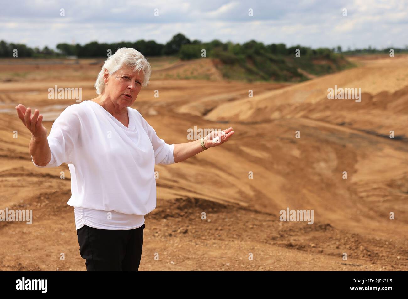 Erftstadt, Germany. 10th June, 2022. Maria Dunkel stands in front of ...