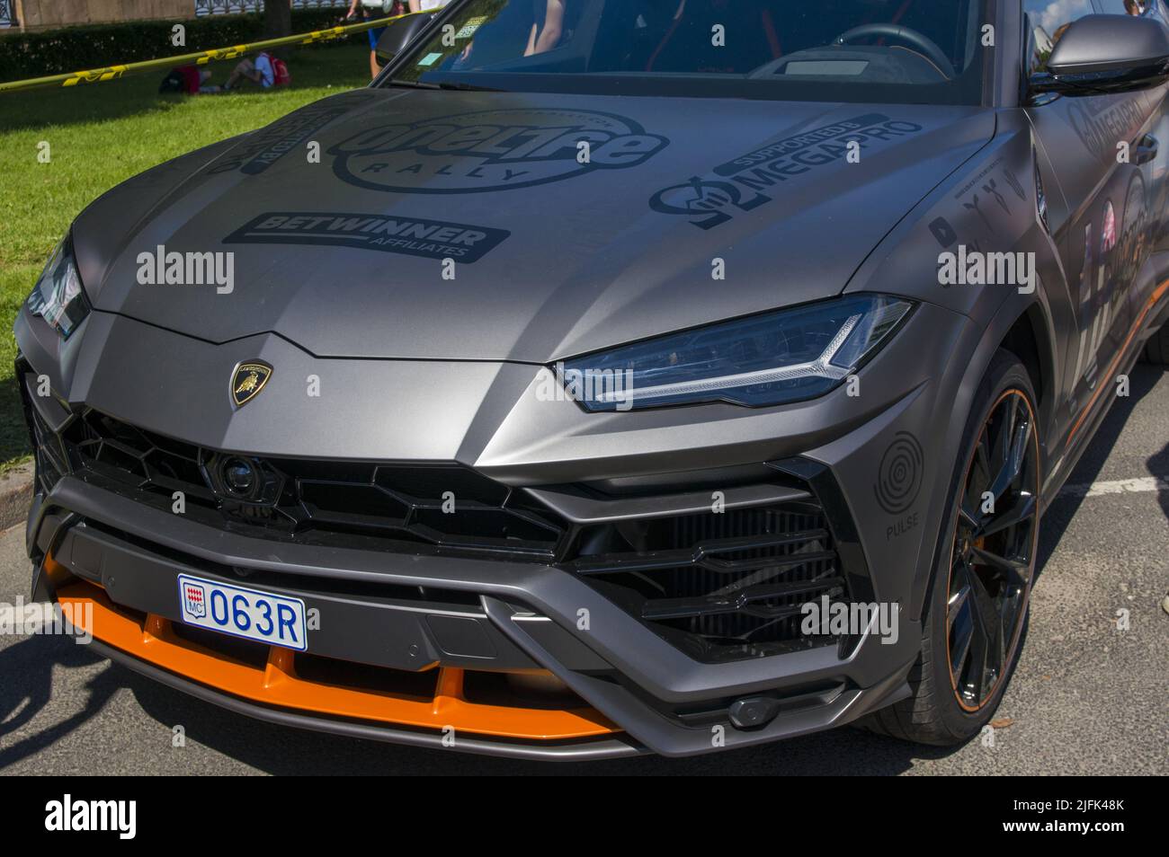 European sport car show event Onelife Rally Stock Photo - Alamy