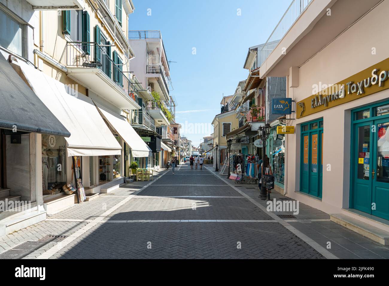 Lefkada town square hi-res stock photography and images - Alamy