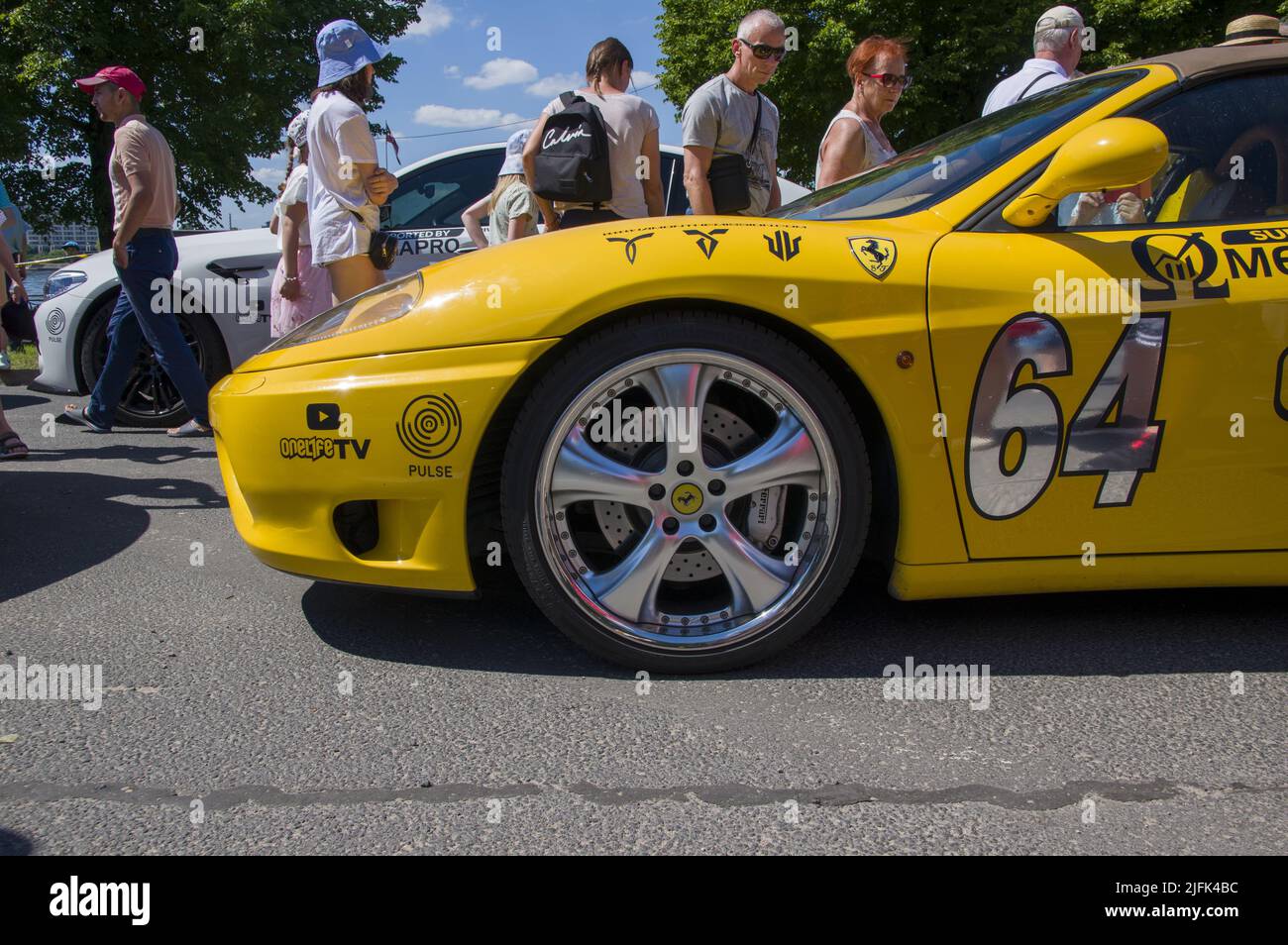 European sport car show event Onelife Rally Stock Photo - Alamy