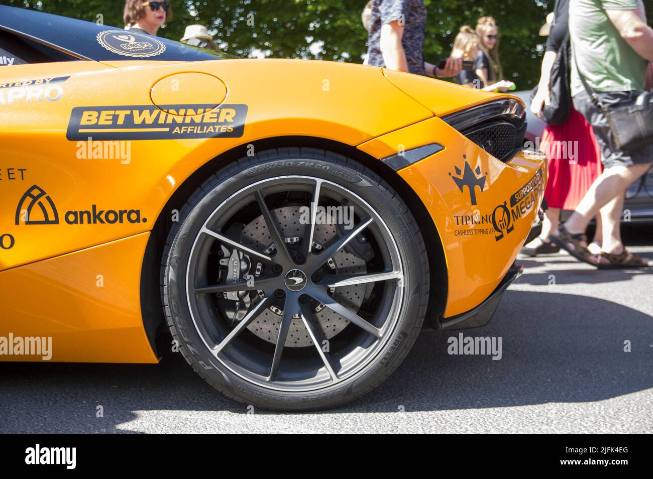 European sport car show event Onelife Rally Stock Photo - Alamy