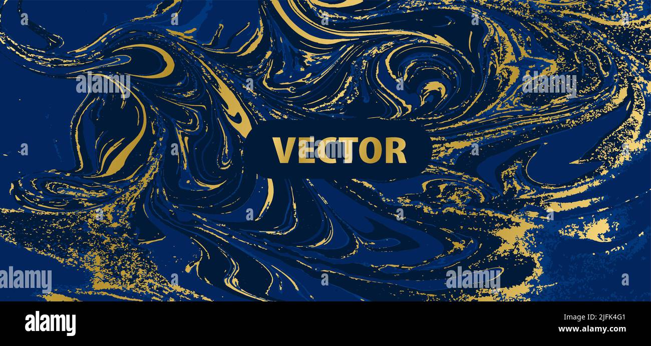 Vector marble blue and gold texture Stock Vector Image & Art - Alamy