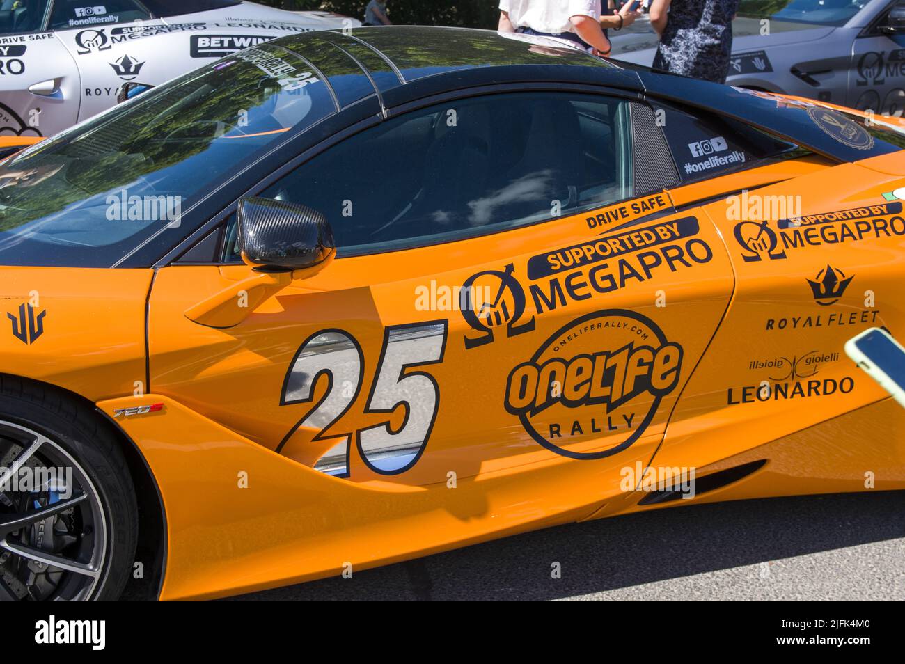 European sport car show event Onelife Rally Stock Photo - Alamy