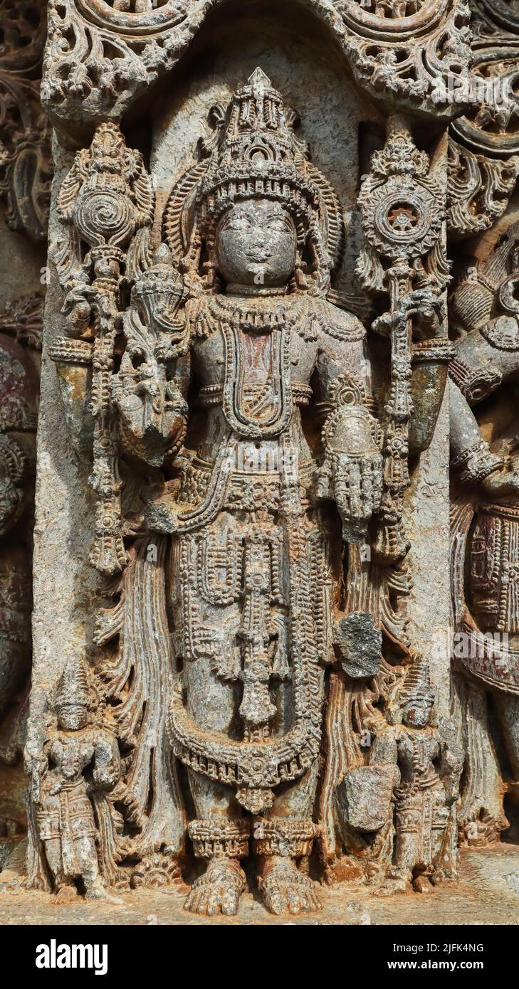 Vishnu stone sculpture hi-res stock photography and images - Alamy