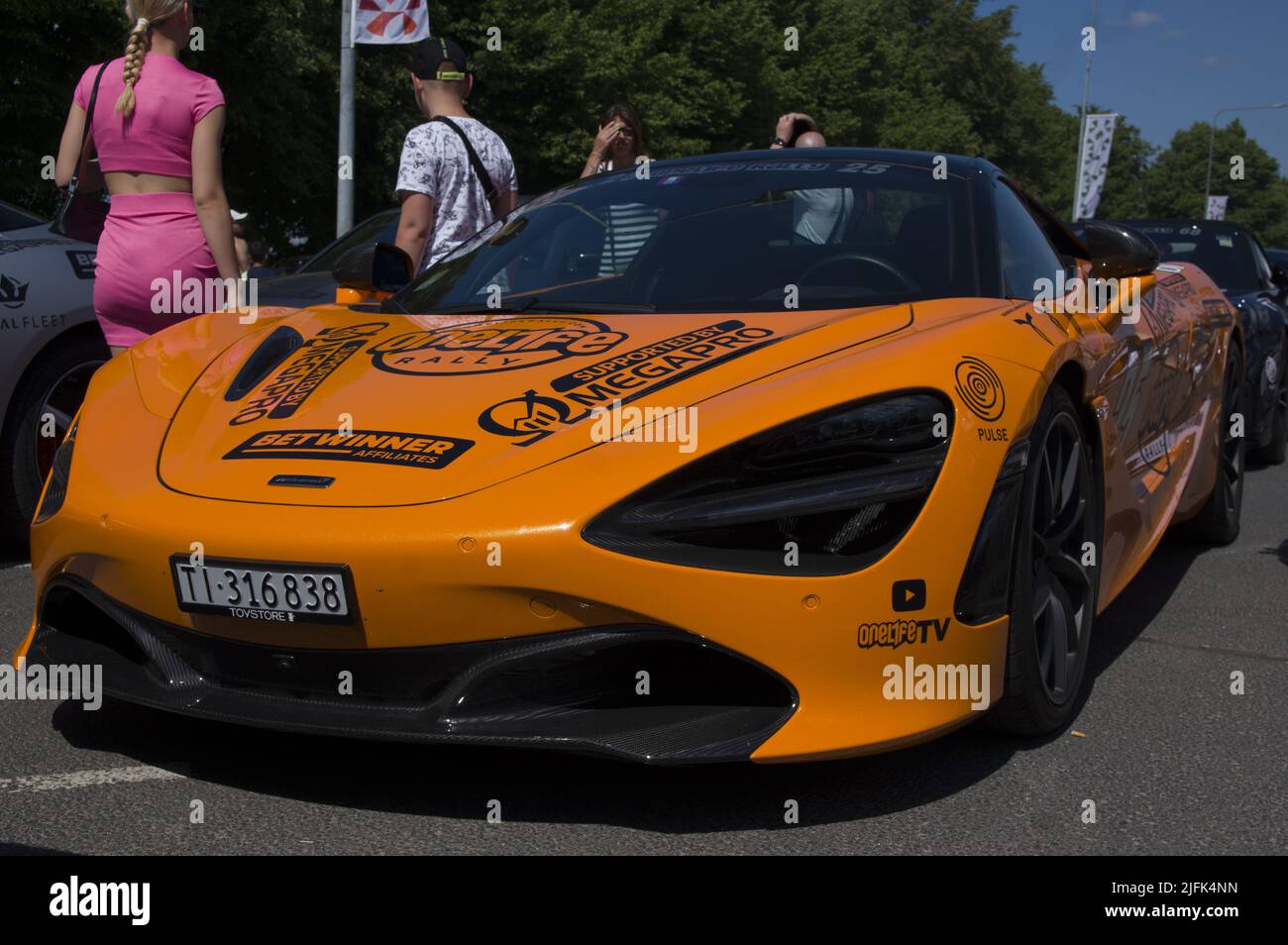 European sport car show event Onelife Rally Stock Photo - Alamy
