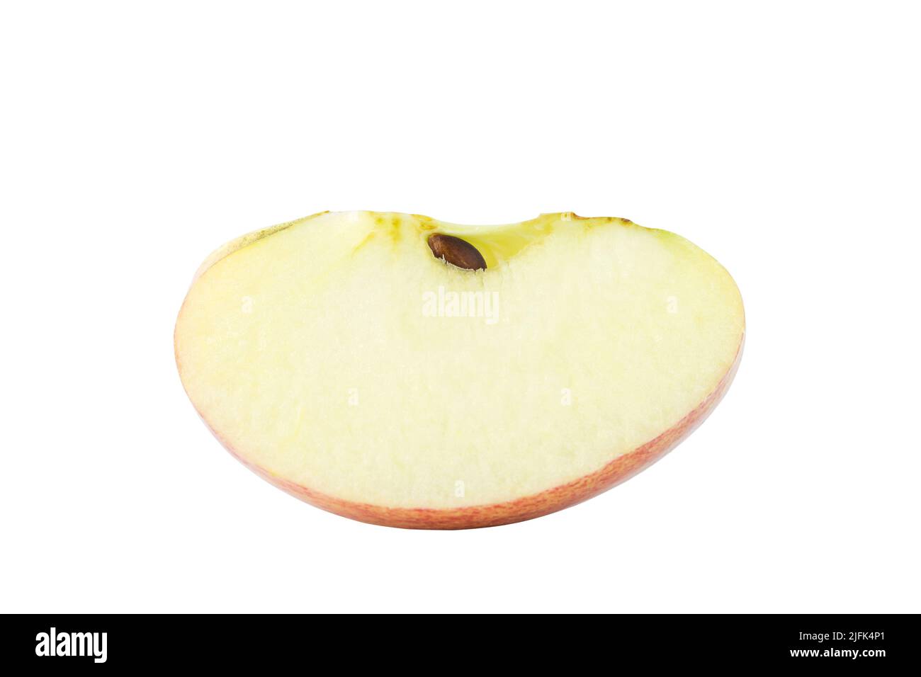 Close up sliced apple isolated on white background Stock Photo - Alamy