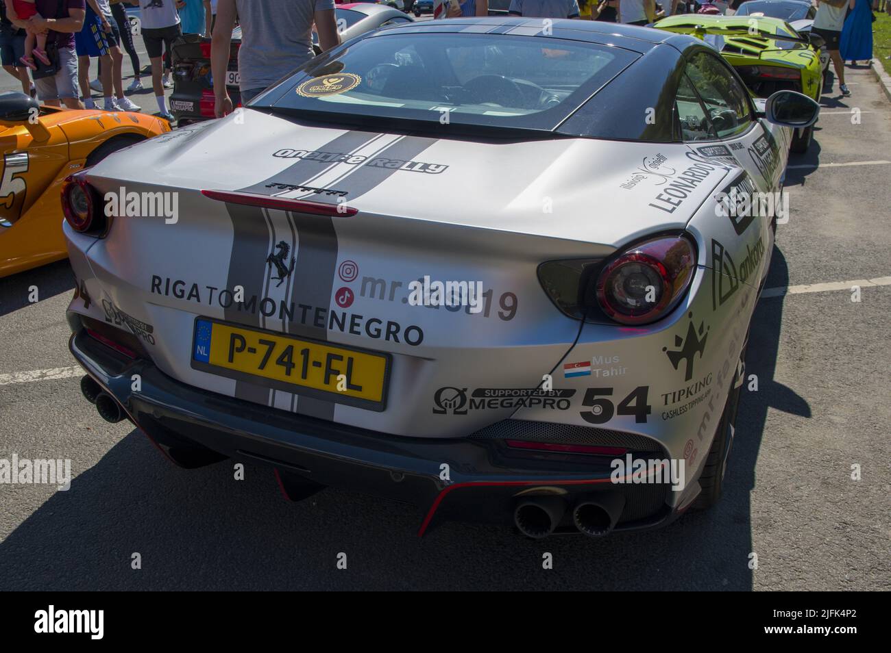 European sport car show event Onelife Rally Stock Photo - Alamy