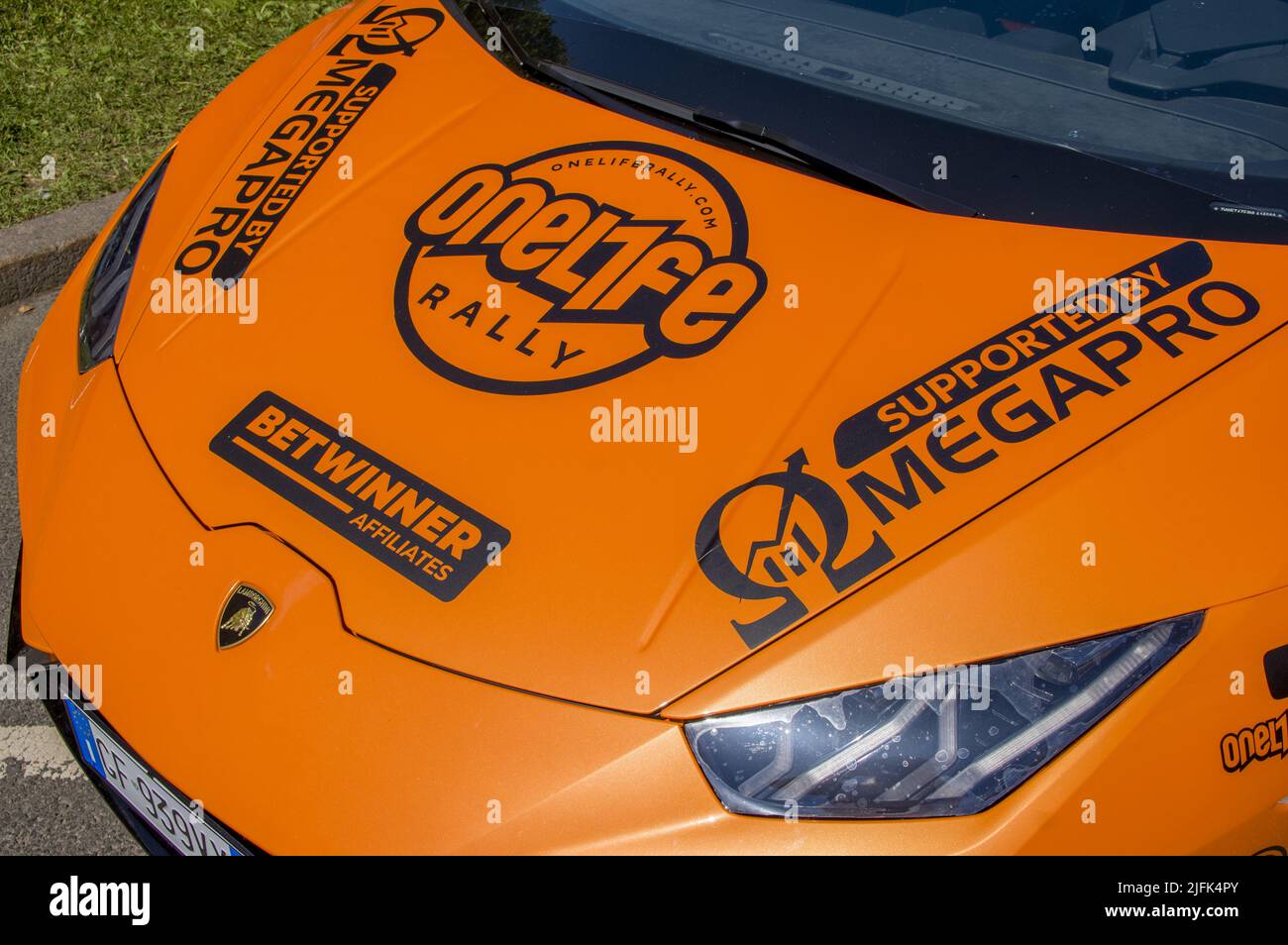 European sport car show event Onelife Rally Stock Photo - Alamy