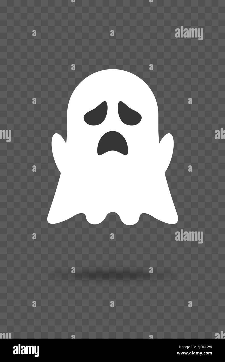 Cute ghost. Flat design vector. Vector illustration Stock Vector Image ...