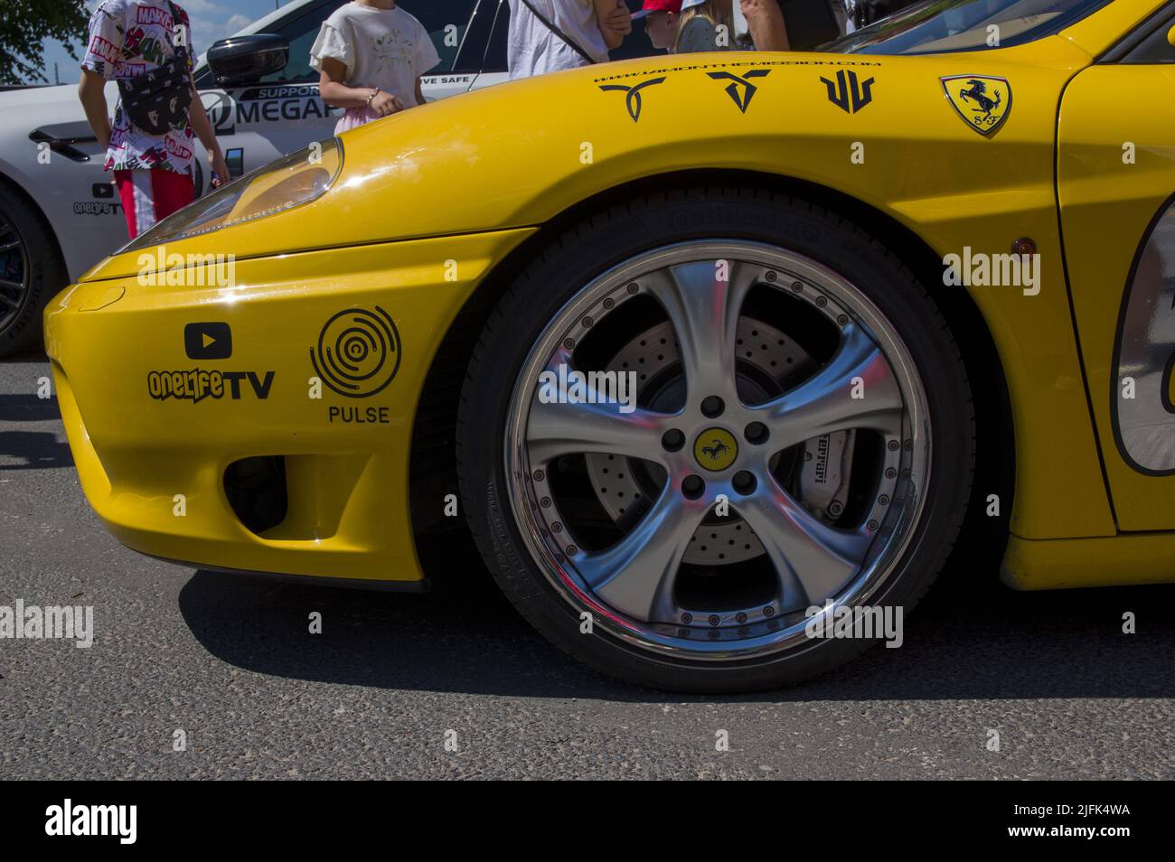 European sport car show event Onelife Rally Stock Photo - Alamy