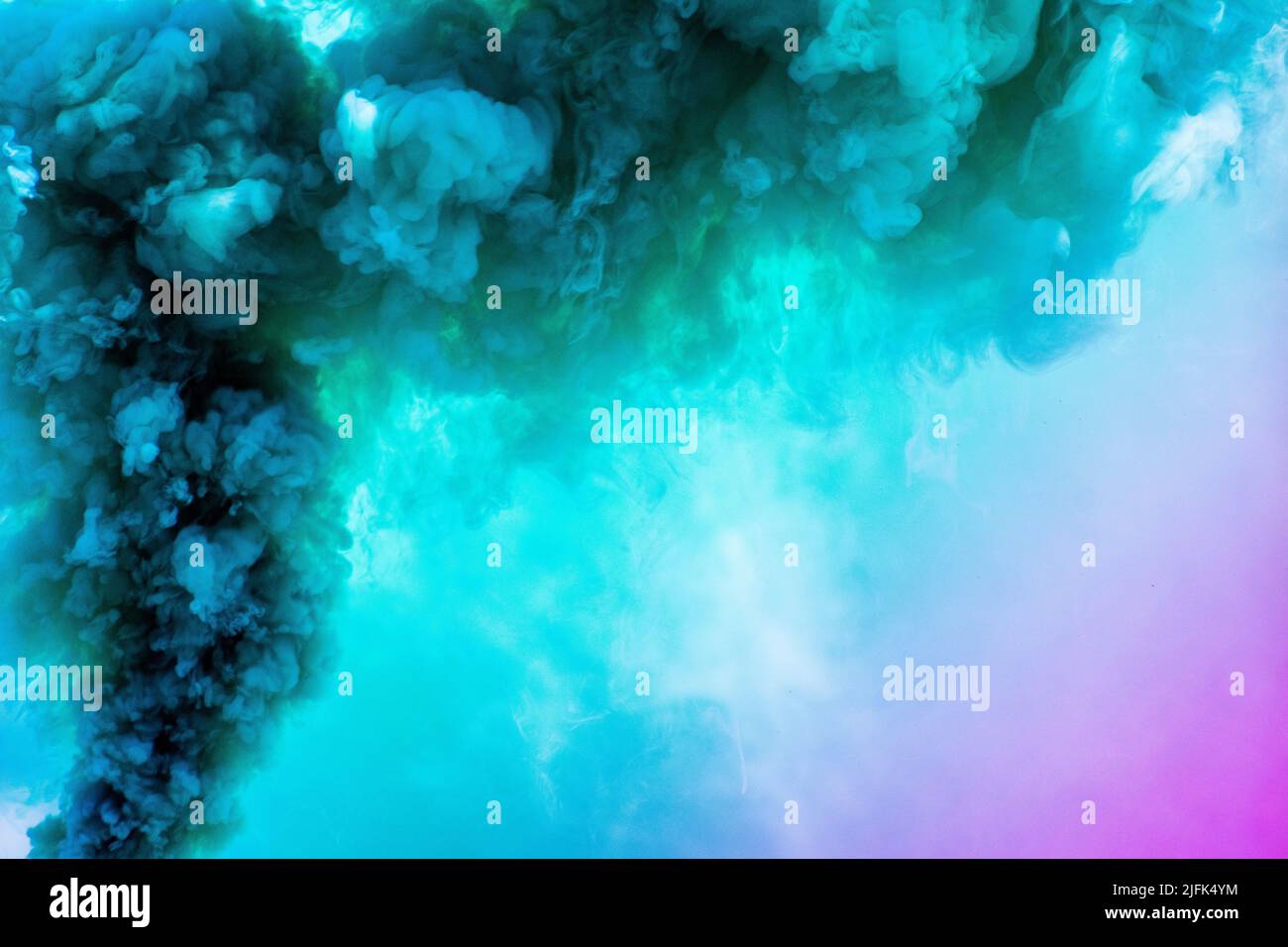 Smoke from canned firework. Looks like colorful clouds Stock Photo - Alamy