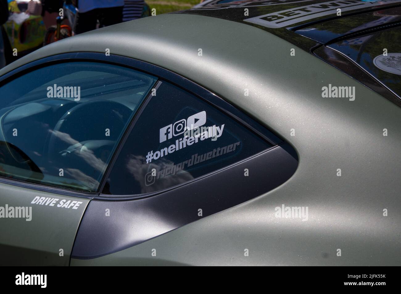 European sport car show event Onelife Rally Stock Photo - Alamy