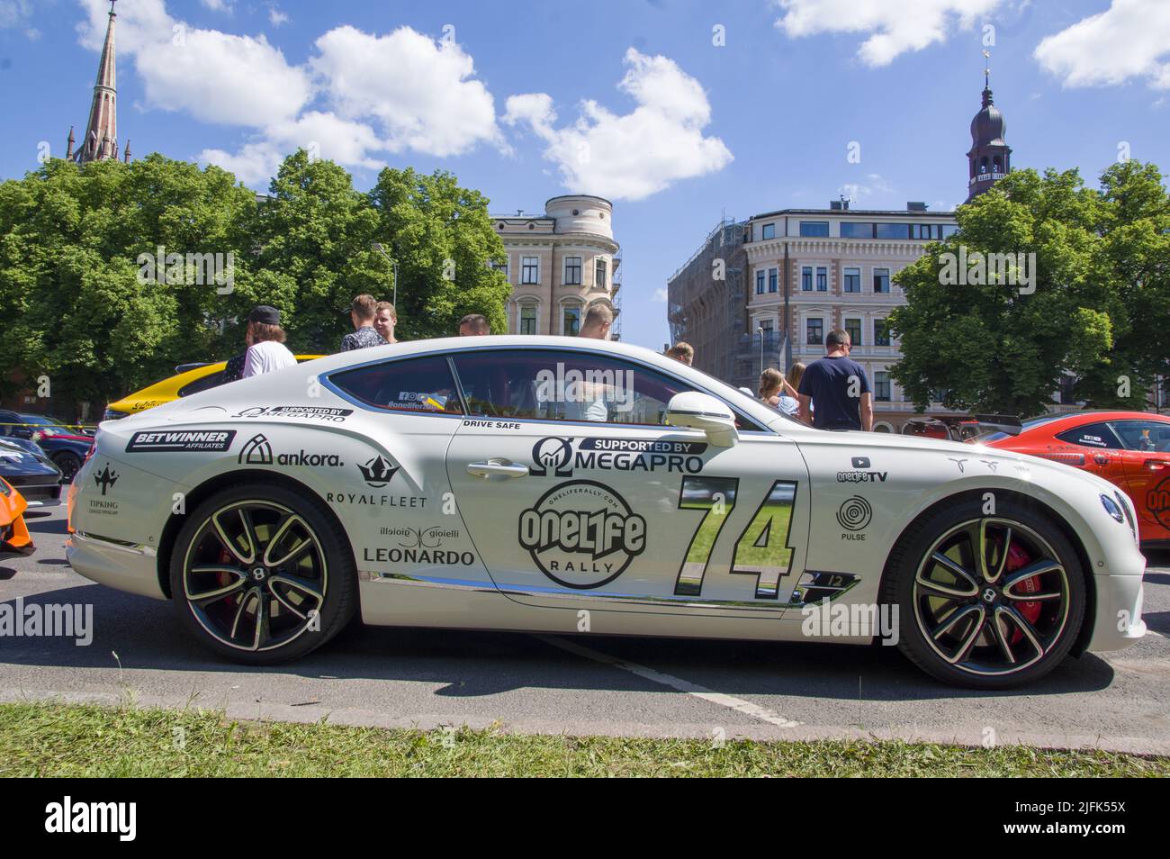 European sport car show event Onelife Rally Stock Photo - Alamy