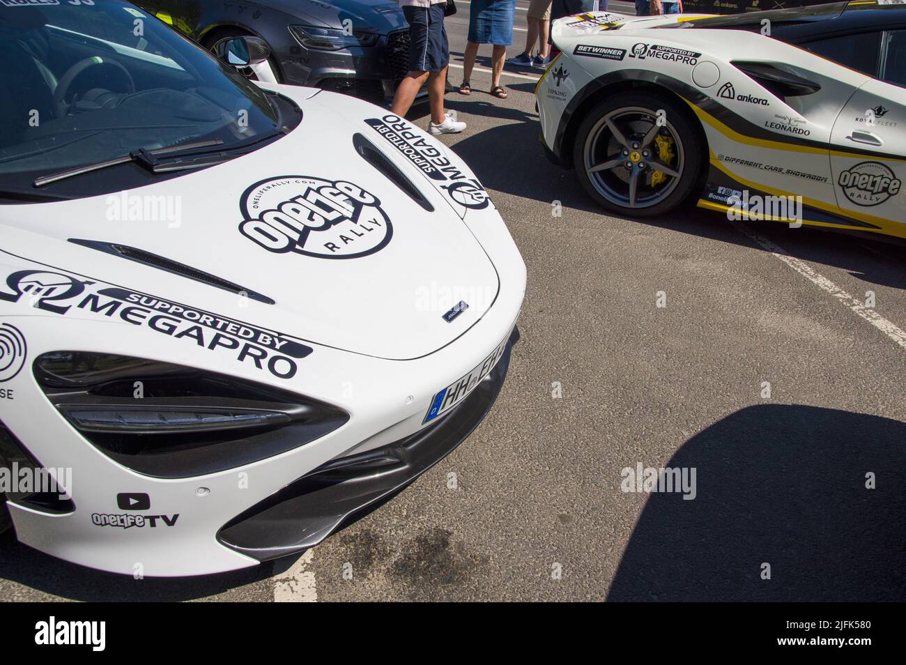 European sport car show event Onelife Rally Stock Photo - Alamy