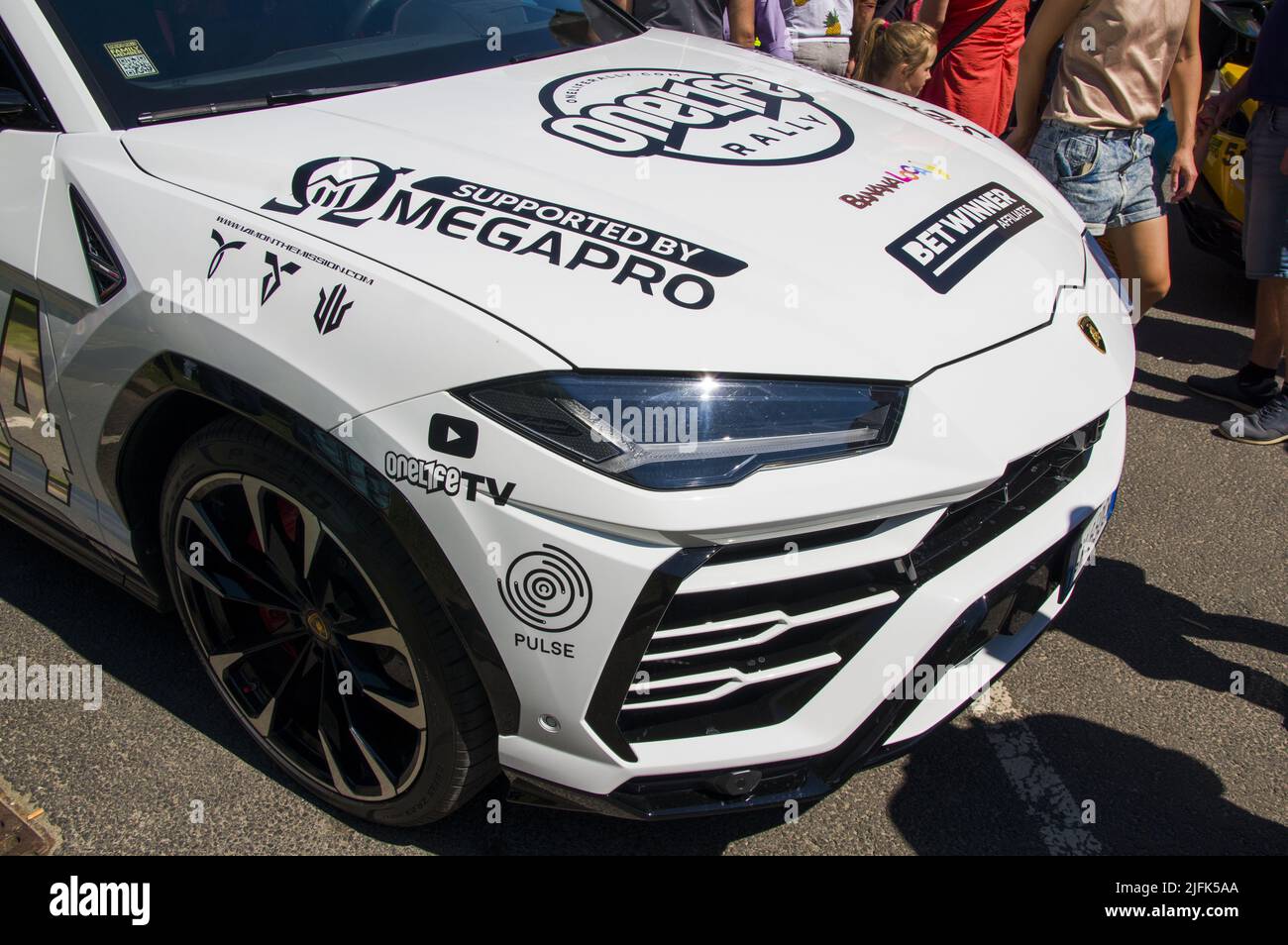 European sport car show event Onelife Rally Stock Photo - Alamy