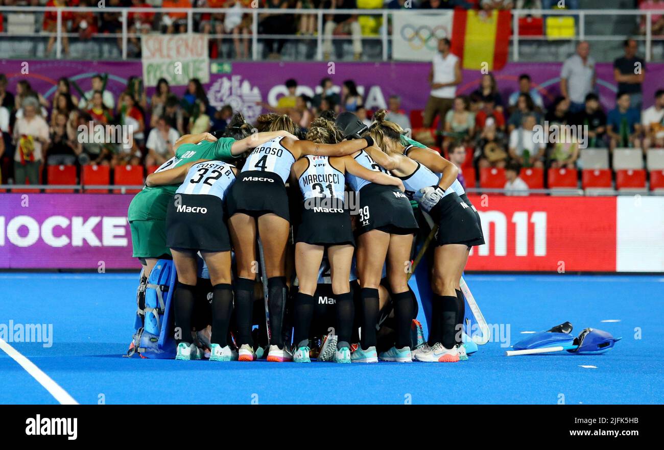 TERRASSA 2022 Women's World Cup Spain & NetherlandsSpain v Argentina ...