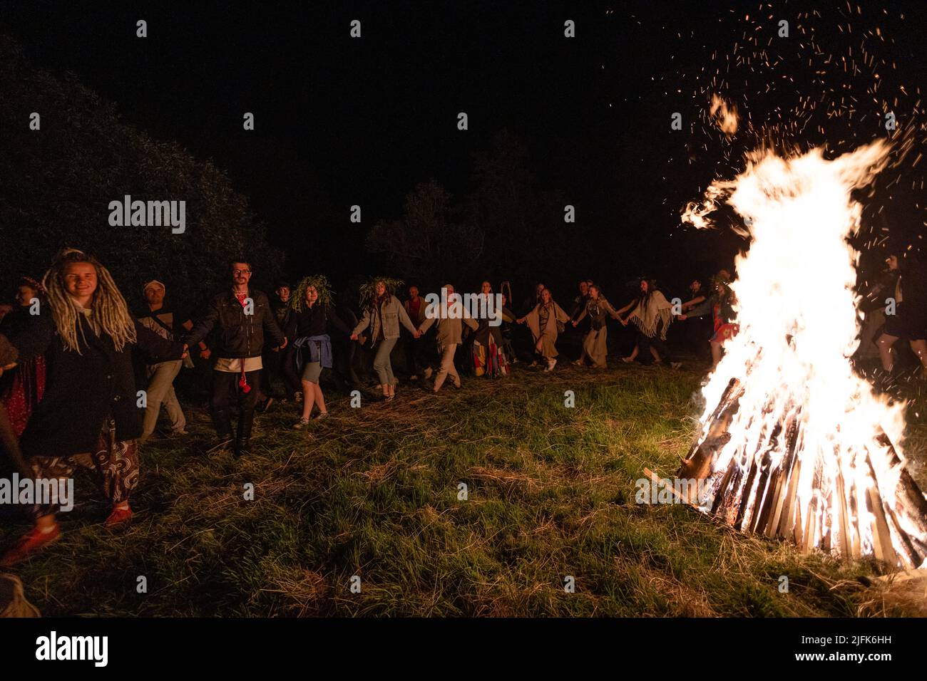 2022-06-18 Dudutki, Minsk, Belarus: celebration of the traditional ...