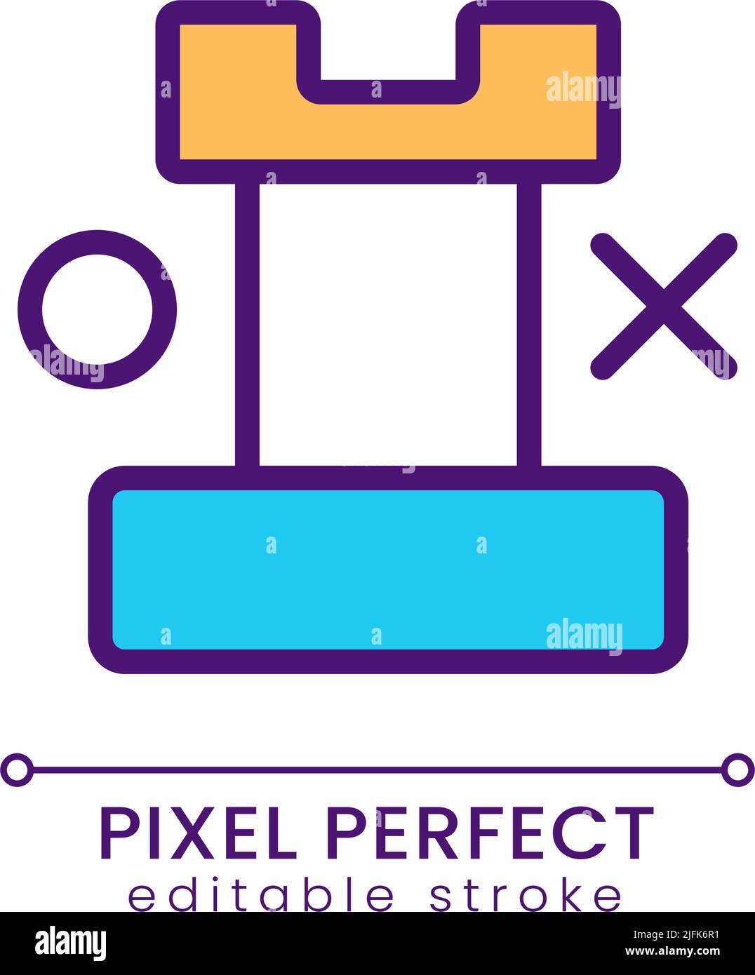 Rook chess piece cartoon illustration Stock Vector Images - Alamy