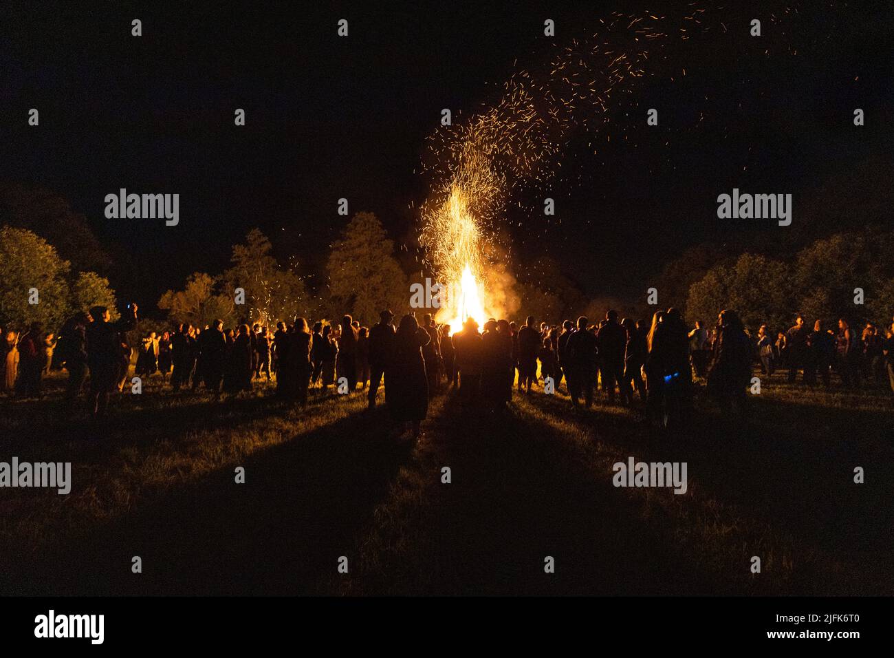2022-06-18 Dudutki, Minsk, Belarus: celebration of the traditional ...