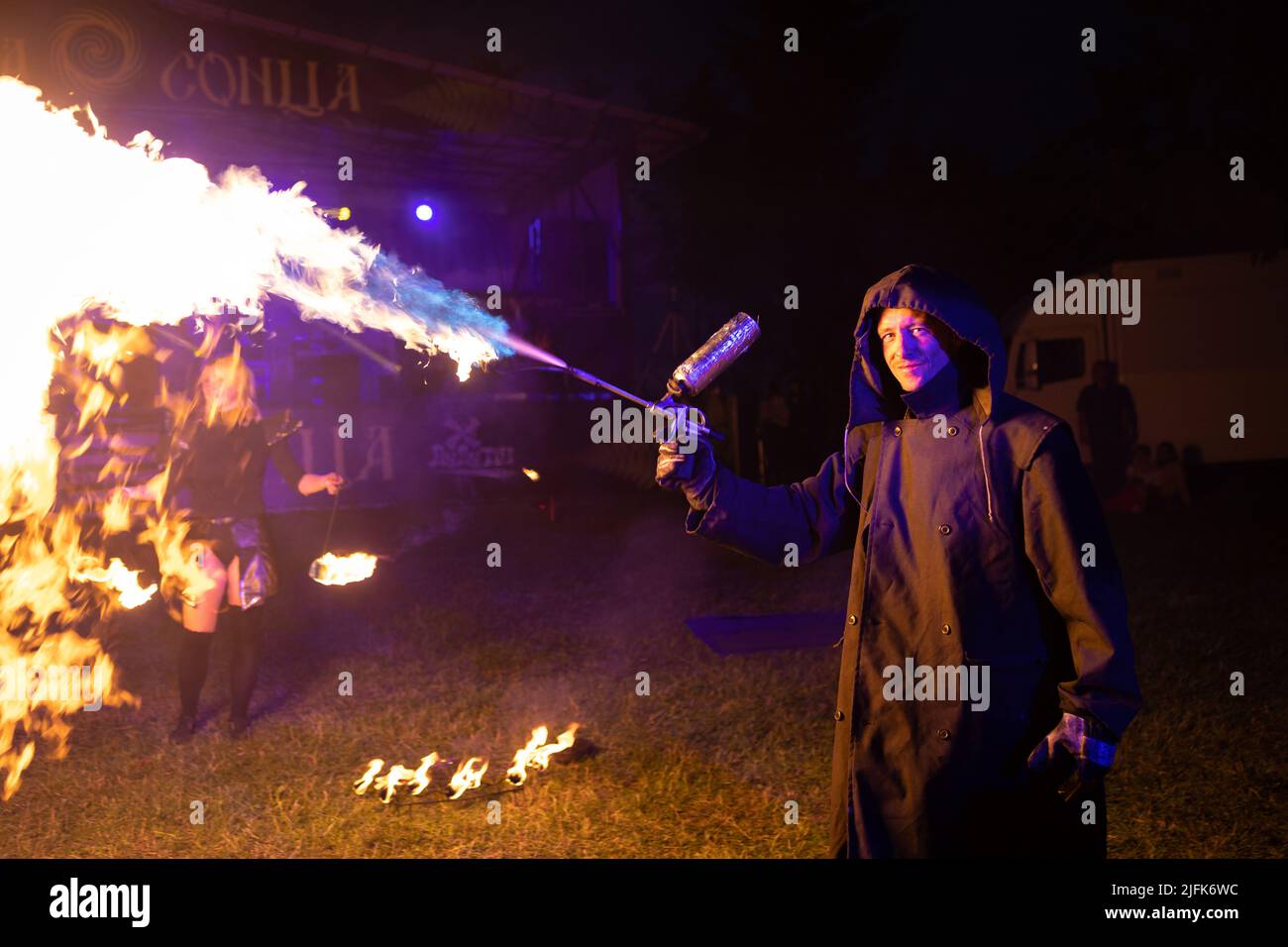 2022-06-18 Dudutki, Minsk, Belarus: celebration of the traditional ...