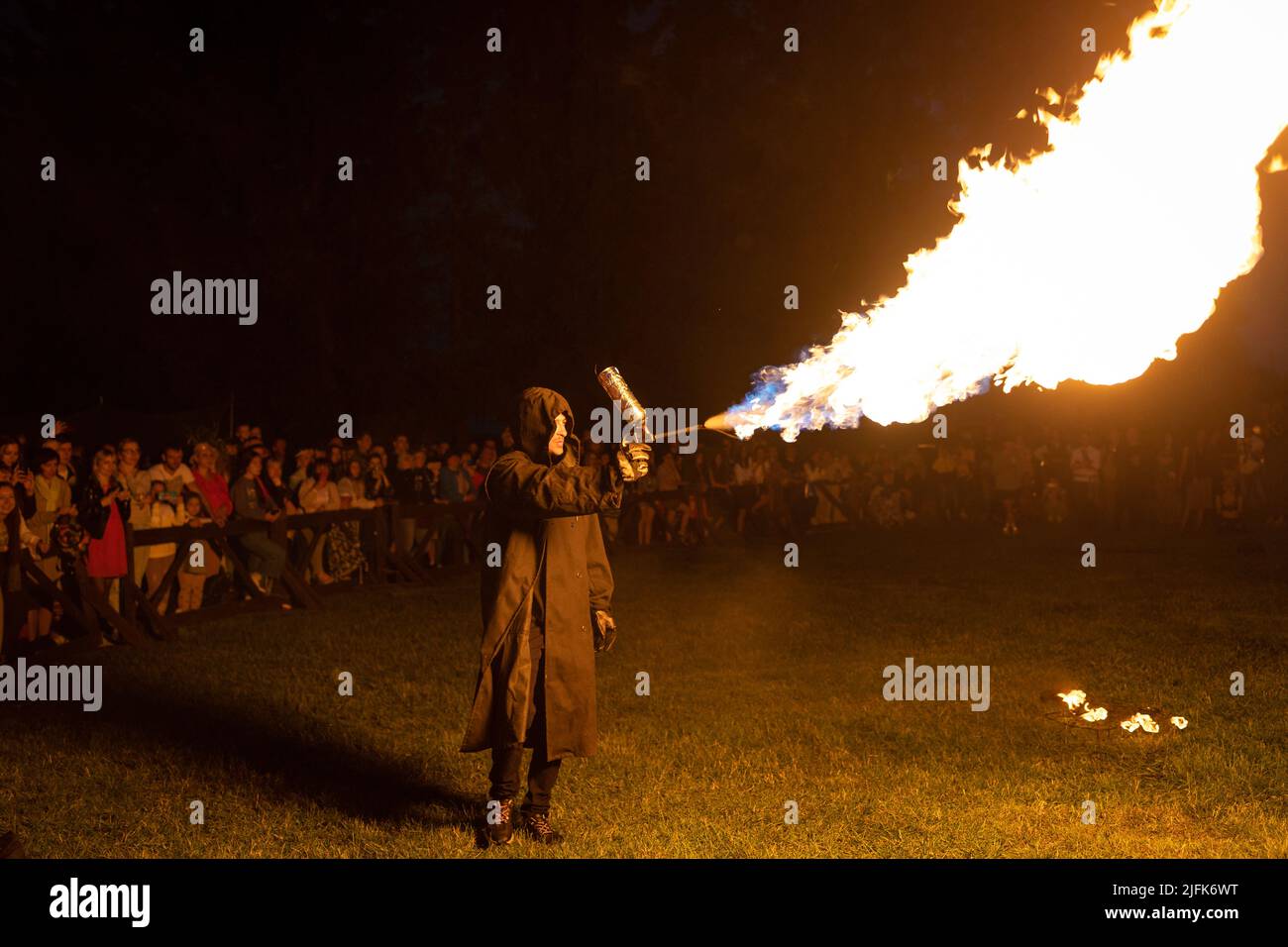 2022-06-18 Dudutki, Minsk, Belarus: celebration of the traditional ...