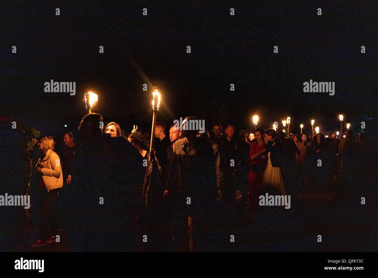 2022-06-18 Dudutki, Minsk, Belarus: celebration of the traditional ...