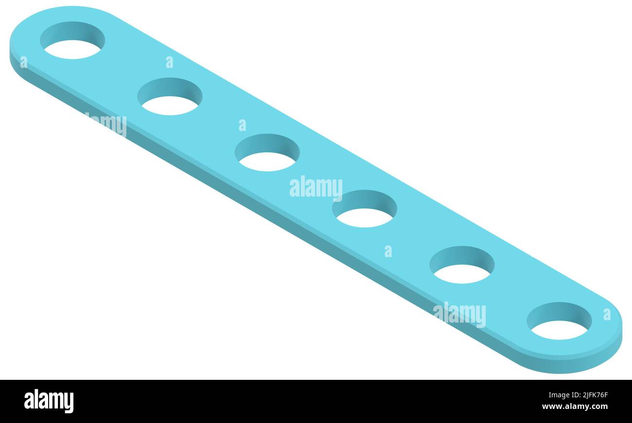 Engineering part 3D Projection Illustration - Toy Constructor Kit Stock ...