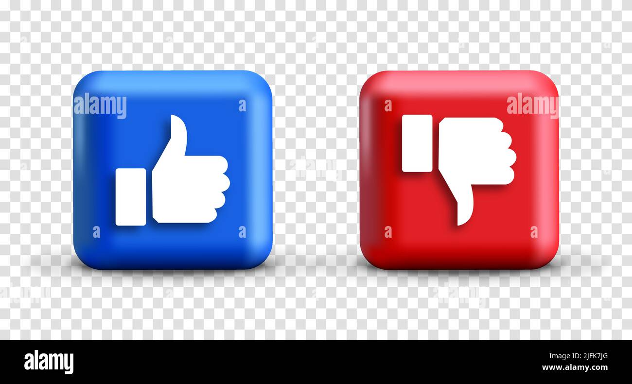 Thumb up and thumb down sign. Vector illustration Stock Vector Image ...